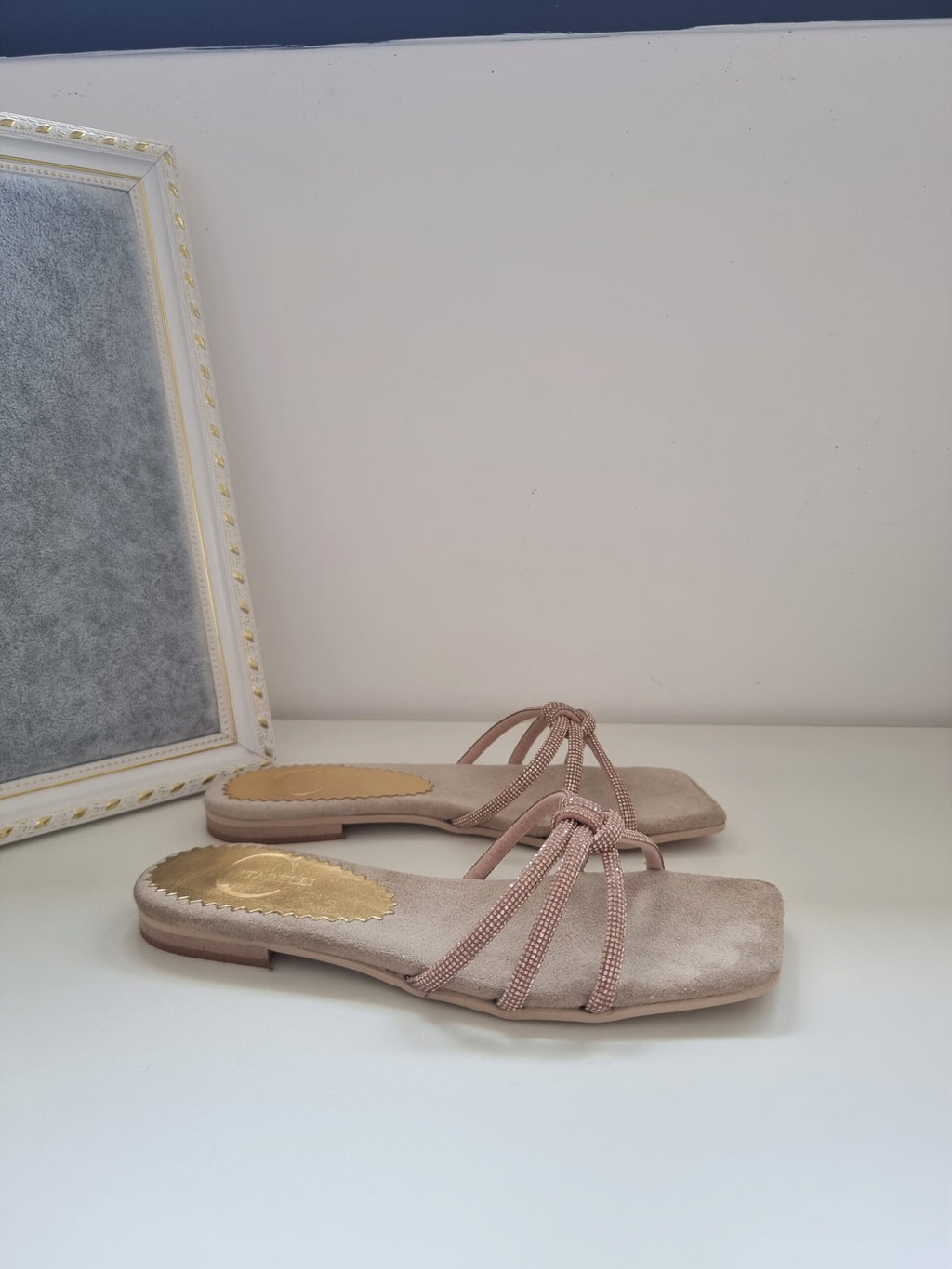 Annalisa taupe slipper – Lia Diva