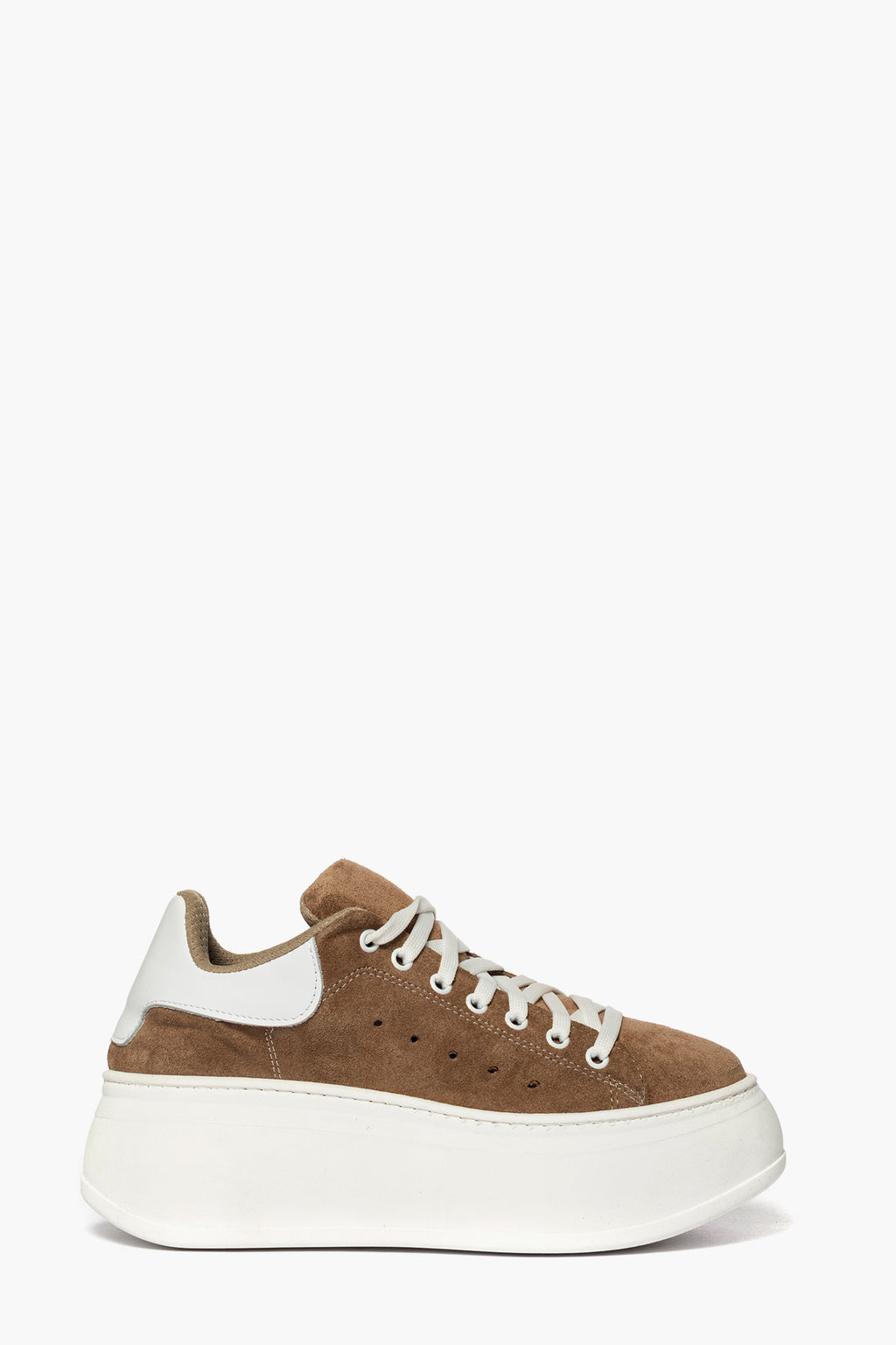 Sneakers Lexa Two camoscio taupe – Lia Diva