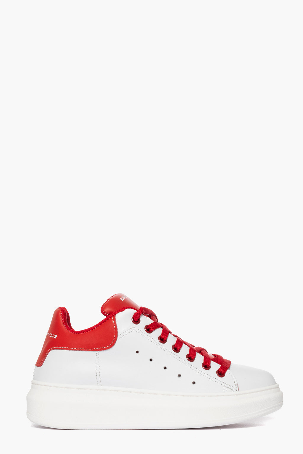 Sneakers Lexa Up pelle bianco e rosso – Lia Diva