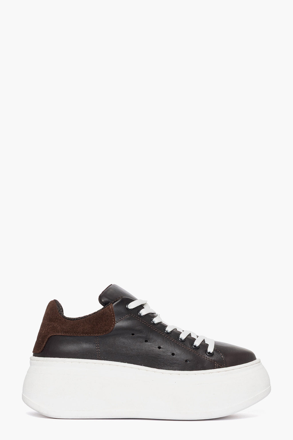 Sneakers pelle testa di moro e camoscio Lexa Two – Lia Diva