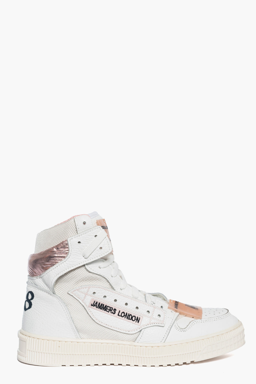 Sneakers Jammers London Liadiv pelle bianco e rosa – Lia Diva